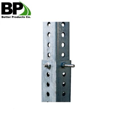 China Perforated Square Tube for Making Telescoping Tube, Sign Post for sale