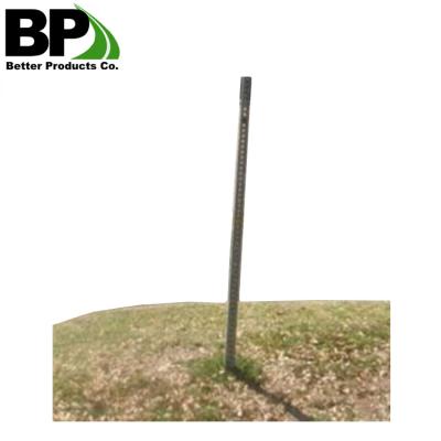 China perforated steel square sign post with 14 gauge tube thickness for sale