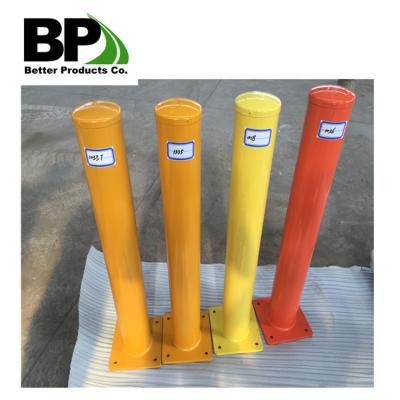 China Hign quality powder coated and galvanized surface steel bollards for sale
