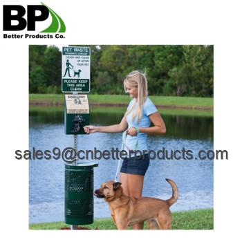 China pet waste station with competitive price and top quality square sign post for sale