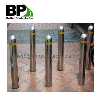 China Galvanized Pipe Bollard and powder coated surface mounted steel bollards for sale