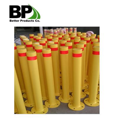 China Temporary Removable Guide Road traffic Warning Steel Bollard for sale