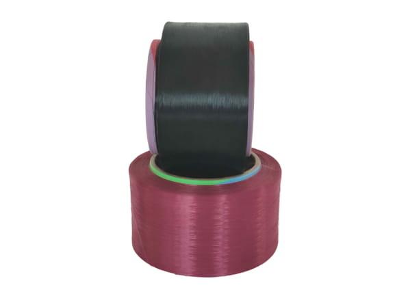 Quality RECYCLED PA 6 POY DOPE DYED NYLON YARN GOOD PRICE FOR DTY for sale