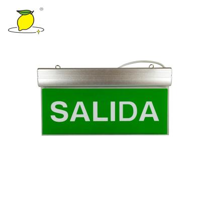 Chine Signe rechargeable 358×215×60mm de sortie de secours de LED pour l'épicerie à vendre