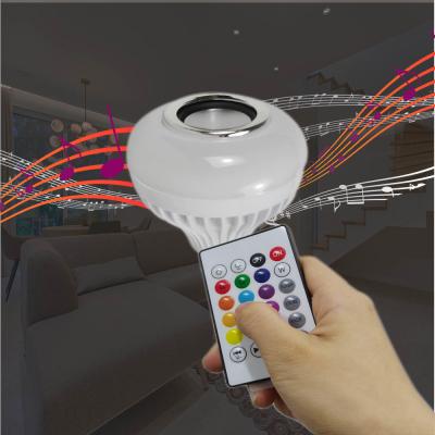 China E27 / Ampoule futée de B22 LED avec l'ampoule colorée à télécommande du haut-parleur RVB de Bluetooth for sale