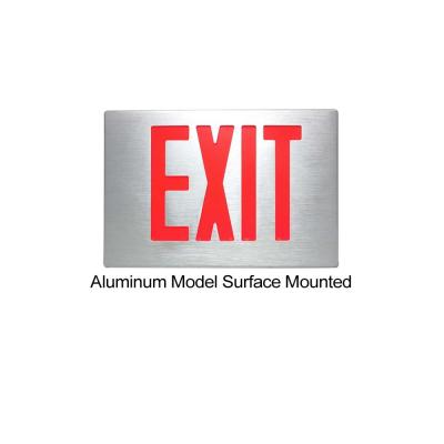 Chine Le double en aluminium dégrossit lumière rouge de signes de sortie de secours à vendre