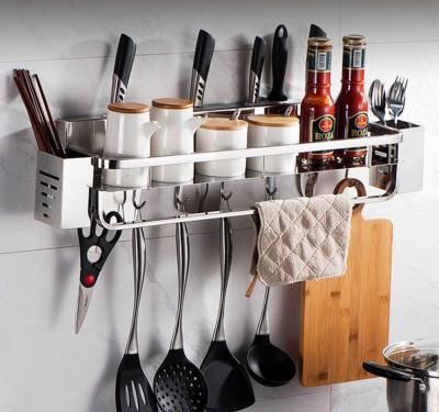 中国 OEM ODM Wall Mounted Kitchen Shelf With Mirror Polished Stainless Steel 304 Material 販売のため
