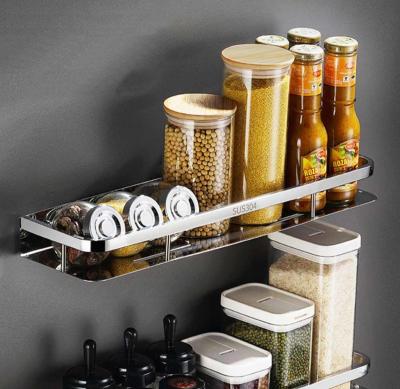Cina Specchio che lucida il supporto della parete dello scaffale di spezia di acciaio inossidabile per il balcone del bagno della cucina in vendita