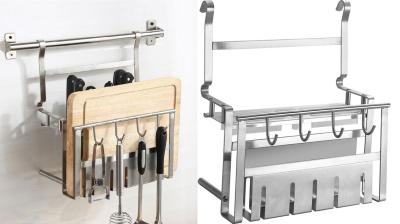Cina Scaffale di spezia della cucina di acciaio inossidabile 304 fissato al muro con rivestimento di lucidatura della spazzola in vendita