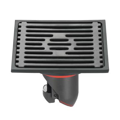 Cina Matte Black Shower Floor Drain a 4 pollici con il materiale di acciaio inossidabile in vendita