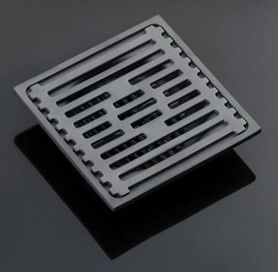 Cina Matte Black Shower Floor Drain a 4 pollici con il materiale di acciaio inossidabile in vendita