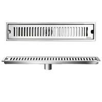 China Linear Rectangular Shower Floor Drain With Brush Polishing Finish ODM for sale
