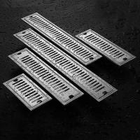 China Linear Rectangular Shower Floor Drain With Brush Polishing Finish ODM for sale