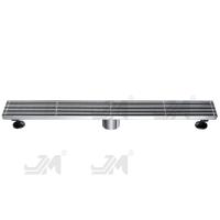 China 24 Inches Linear Shower Floor Drain With Removable Bars Pattern Grate for sale