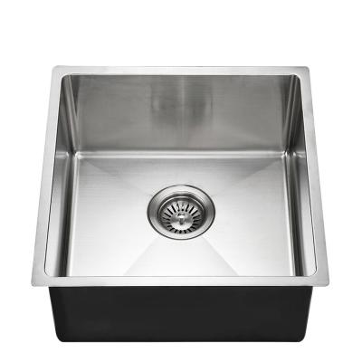 China 1.2mm borstelde de Dikke Gootsteen van de Roestvrij staalkeuken Zilveren Kleur voor Wasserijzaal Te koop
