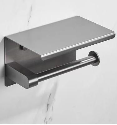 China Stainless Steel 304 Toilet Tissue Dispensers , Toilet Paper Holder With Shelf OEM Te koop