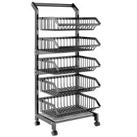 China Multifunctional Freestanding Kitchen Rack , Floor Standing Vegetable Rack Multi Layer for sale
