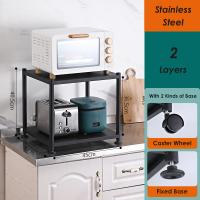 China Multipurpose Freestanding Kitchen Rack Rectangle Shape Baking Paint Finish for sale