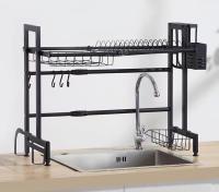 China Retractable Over The Sink Adjustable Dish Rack 96x30x56cm Specification for sale