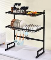 China 30inch Height 2 Tier Dish Drying Rack , Sink Adjustable Rack 12inch Width for sale