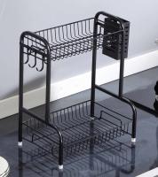 China 15inch Height Countertop Kitchen Rack 2 Layer 8inch Width Multifunctional for sale
