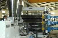 China Polymer Sheet Co Extrusion Single Screw Extruder , PE Sheet Extruder Machine Improving Rigidity for sale