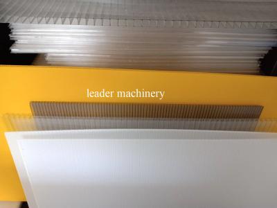 중국 주문을 받아서 만들어진 PP PE PC 구렁 Multiwall 장 밀어남 선 저잡음 2100mm 폭 판매용