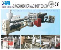 China 600mm PC Polycarabonte Hollow Board U Shaped Panel Extrusion Making Machine for sale