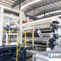 China Geocell Sheets HDPE Geomembrane Waterproof Sheet Extrusion Line for sale