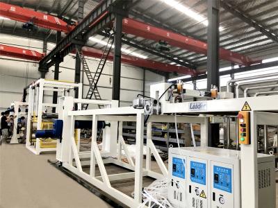 China Máquina expulsando da folha plástica dos quadris do Pe dos Pp picosegundo para o PE Geomembran à venda
