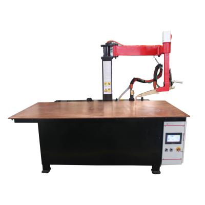 China Stainless Steel Metal Sheet Door Panel C Type Crank Arm Table Spot Welding Machine for sale