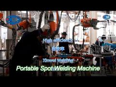 flexible 3d suspension spot welding machine for automotive and metal fabrication lines