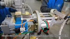customized single side double spot welding machine
