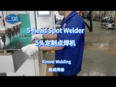 five spot welding machine test welding