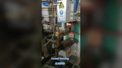 Customized fixed welding machine spring embedded parts production line