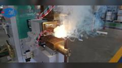 test welding of T shape stationary welding machine