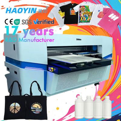 China Built-in pretreatment DTG printer for crisp white ink on dark cotton for sale