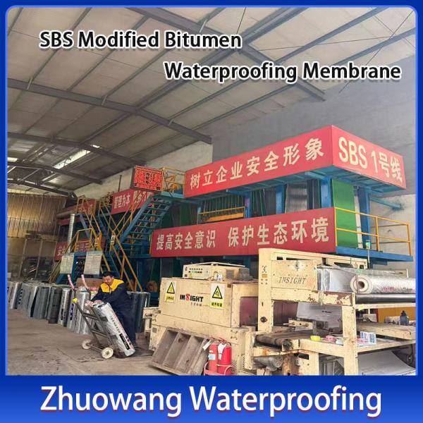 Quality Elastic Modified Asphalt Waterproof Membrane  Flame Activated SBS for Flat Roof Waterproofing for sale