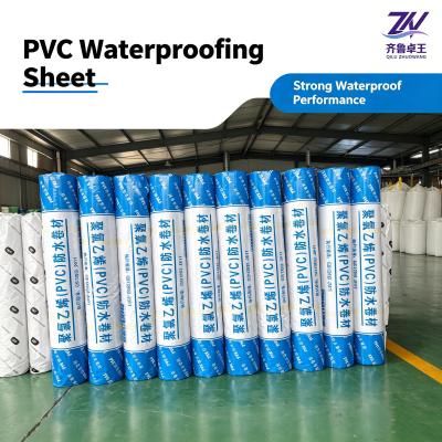 China Flame-Retardant PVC Waterproofing Membrane with 20+ Years Durability and Excellent UV Resistance for Roofing and Construction for sale