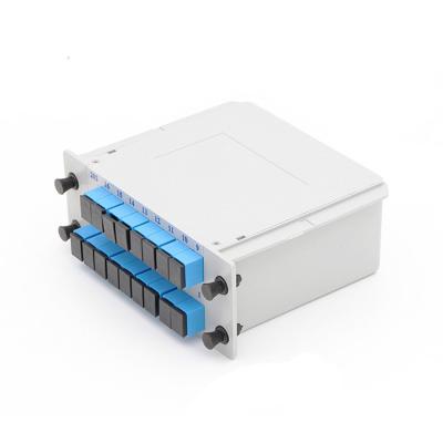 Cina La cassetta a fibra ottica dell'ABS dello Sc L'APC UPC del separatore 1x16 di FTTH LGX inserisce il tipo separatore dello SpA in vendita