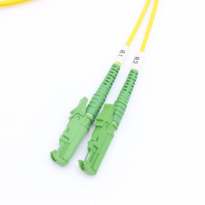 중국 E2000 APC - LC UPC 광학적인 접속 코드 G657A2 9/125μm 2.0mm 이중 LSZH 황색 판매용