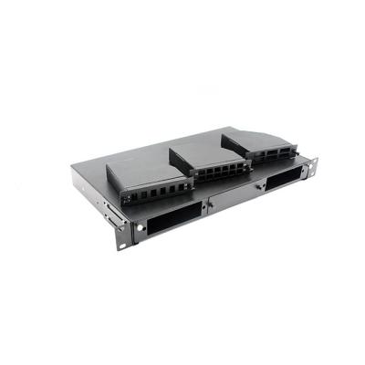 China Moduletype van FHD 1U mpo&mtp-LC 72F-3 het Rek van het Diaspoor zet flard paneel-modulair ontwerp 1U*483mm*300mm op Te koop