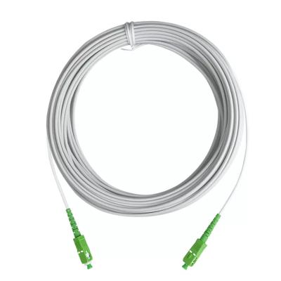 Cina FTTH Armored Fiber Optic Patch Cable SC APC-SC APC 3.0mm G657A Patch Cords LSZH White in vendita