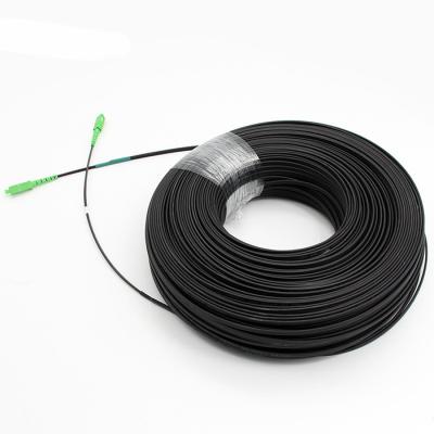 Cina Sc APC - uso all'aperto del cavo della toppa della fibra di FTTH del rivestimento semplice aereo autosufficiente del cavo flessibile LSZH dello Sc APC G657A1 in vendita