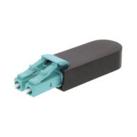 China LC-LC OM3  Fiber Optic Loopback module Patch cables OM3 , OM4 , 50 /125 LSZH With Plastic Shell for sale