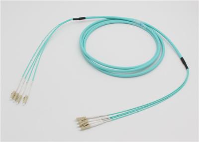 Cina PC del cavo di toppa di sblocco OM3 4F LC - PC OM3 di LC cavo di sblocco della Multi-fibra dell'acqua di 50/125 di uscita 2mm 10m LSZH in vendita