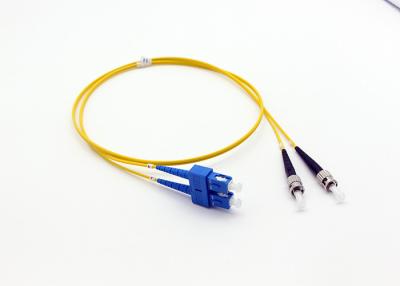 중국 LSZH 황색 Zipcord 광섬유 헝겊 조각은 ST 배수 길이 선택에 SC에 케이블을 답니다 판매용