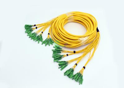 Cina cavo di toppa di sblocco della fibra 48cores E2000 APC - E2000 l'APC IL MP 9/125 uscite 2 .00mm 0.5M muniscono, 20M LSZH 0.3dB con poche perdite in vendita
