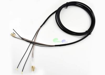 Cina Cavo all'aperto LC della toppa della fibra di CPRI - il LC OM2 IL millimetro 50/125 collega 7mm in duplex LSZH UV anti- nero 50m con le code corazzate di uscita in vendita