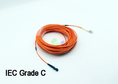 Cina OM1 62,5/125 MTRJ - fibra di LC - toppa ottica conduce la certificazione duplex piana dell'UL del PVC dell'arancia 2M in vendita